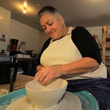 sarah-at-the-wheel | Newstead Open Studios
